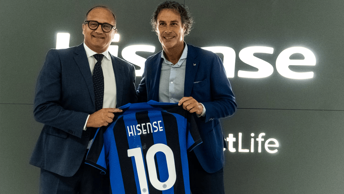 Inter at "Thebigten" event to celebrate 10 years of Hisense in Italy ...