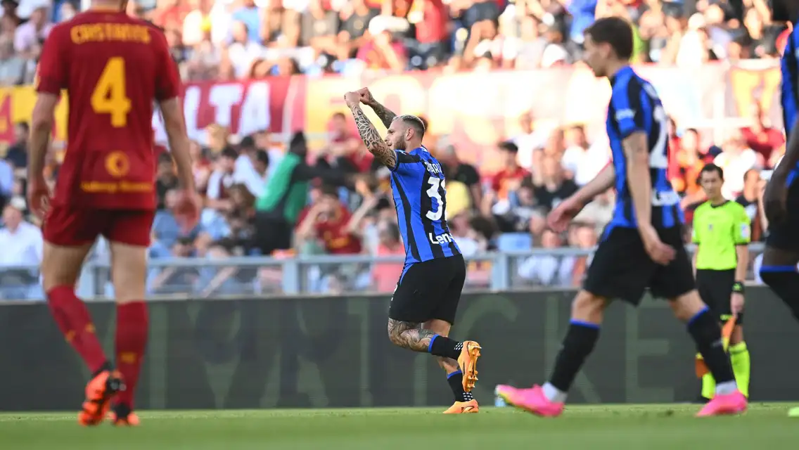Inter beat Roma 2-0 in the capital