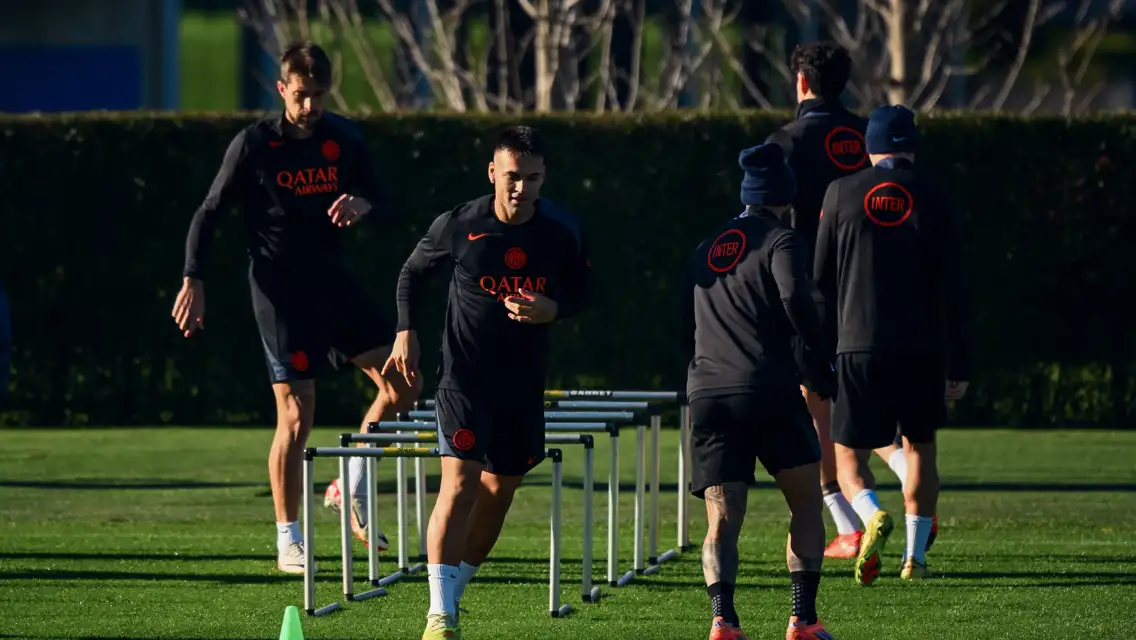 The eve of Inter vs. Liverpool: the Nerazzurri in training