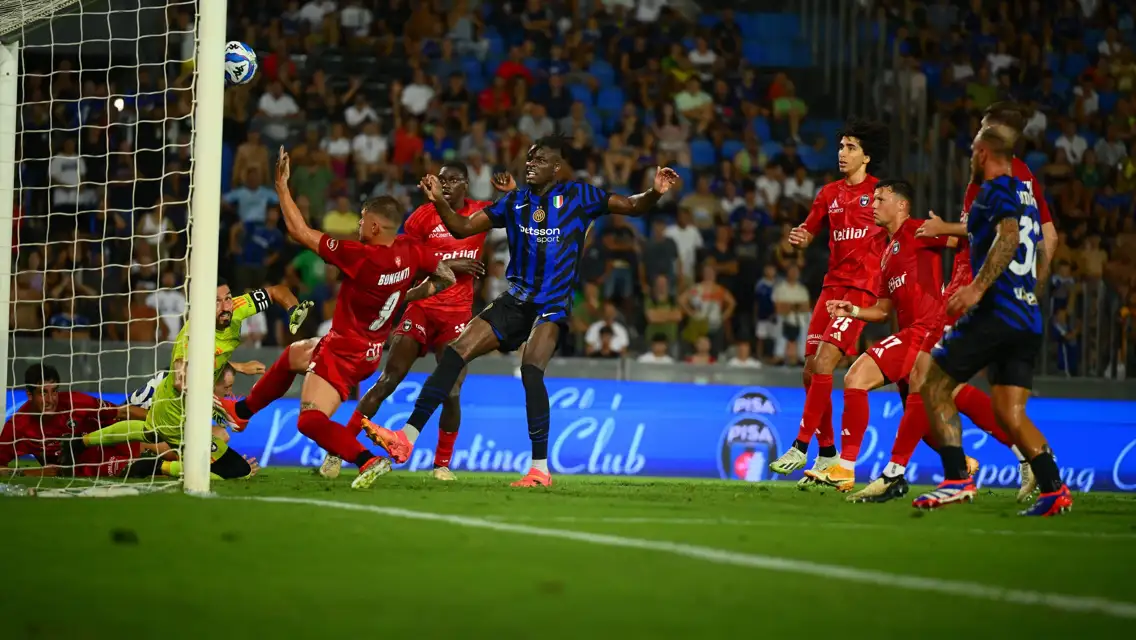 Bisseck scores in added time, Pisa 1-1 Inter | Inter.it