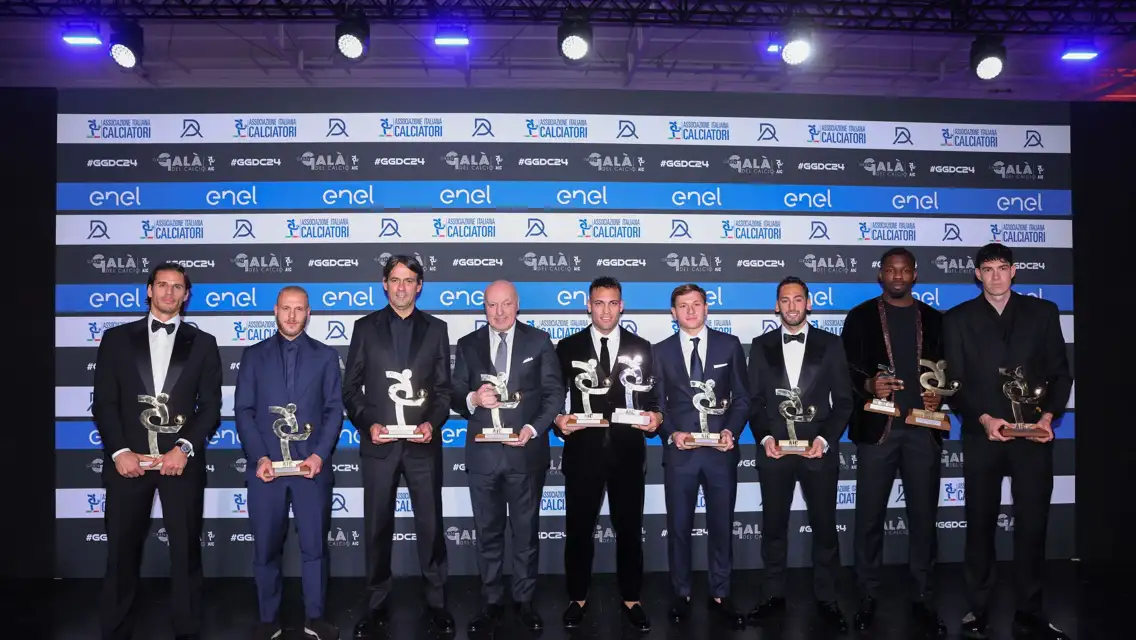 Inter take centre stage at the Gran Galà del Calcio 2024