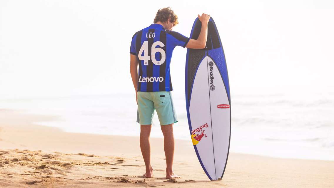 Inter x Bradley LF: exclusive nerazzurri surfboard unveiled by Leonardo ...