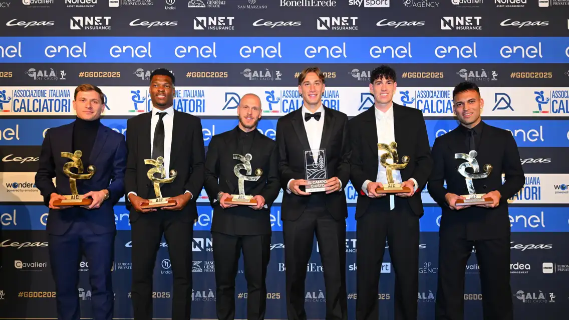 Inter receive awards at the Gran Galà del Calcio 2025