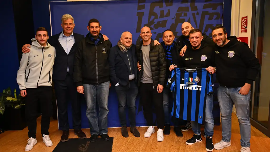 Inter Club meet and greet with Toldo and Cambiasso at San Siro